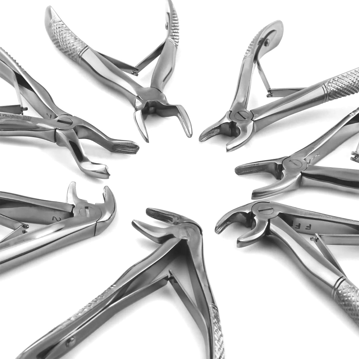 Baby Tooth Extraction Forceps (Set of 7) – Buydental UAE
